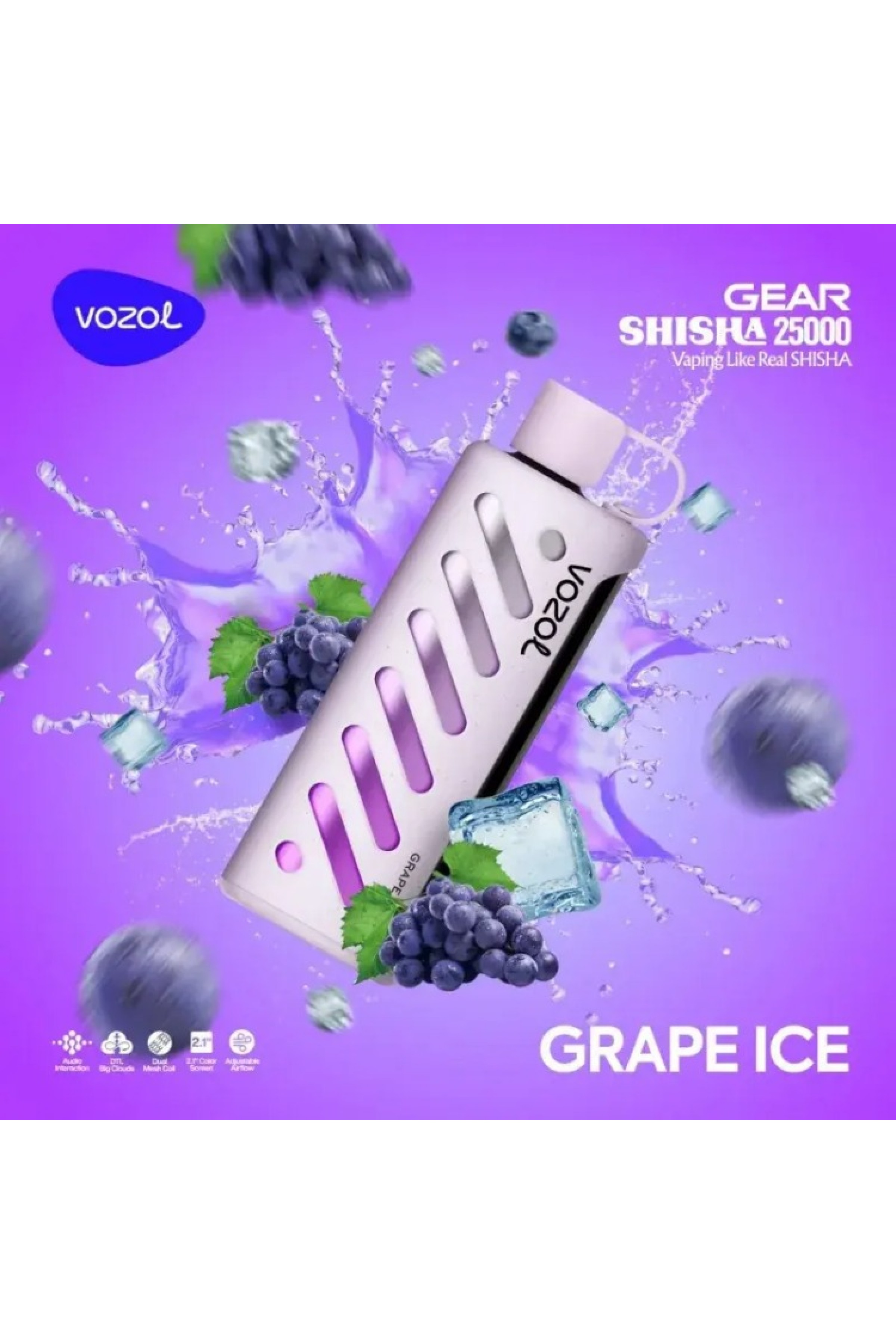 VOZOL GEAR 25000 - Grape Ice